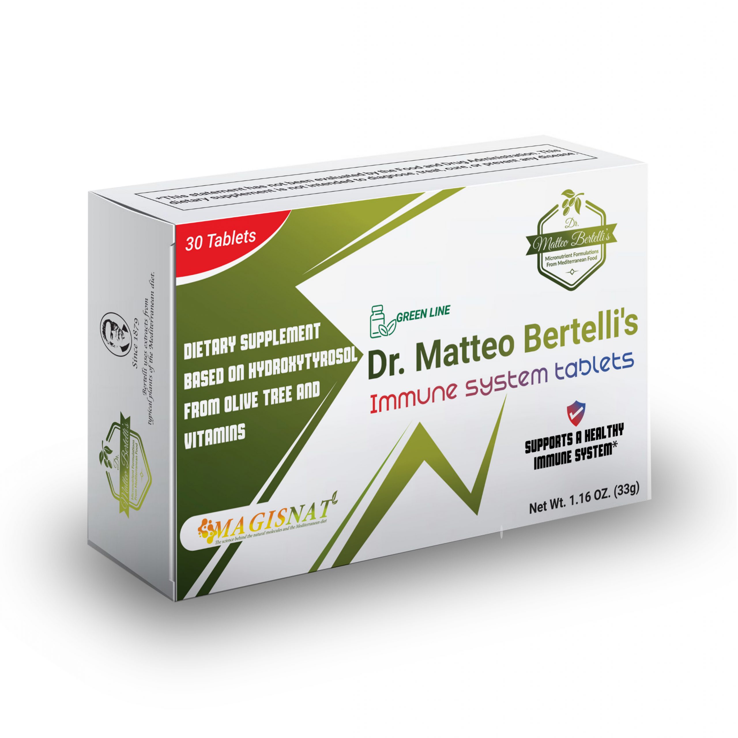 Dr. Matteo Bertelli's™ Immune System Tablets - MAGISNAT OMICS LLC